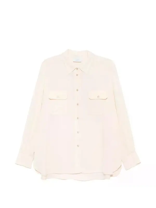 CLIPS Button-up Pocket Detail Shirt - Neutrals