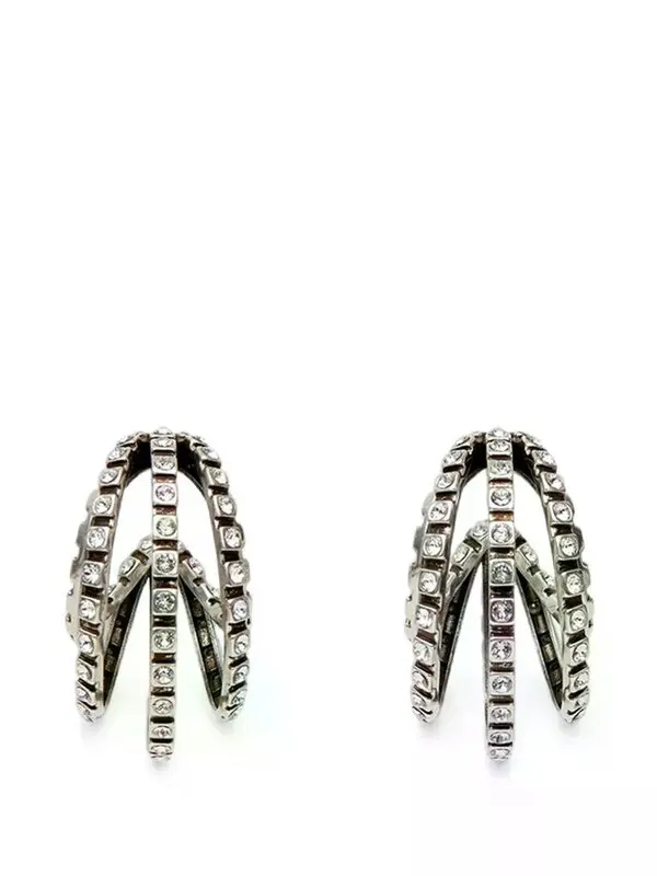 Isabel Marant Étoile Mona Hoop Earrings With Pavé-set Crystals