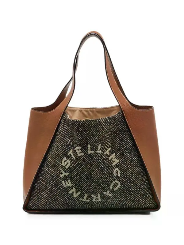 Stella McCartney Logo Detail Tote Bag - Brown