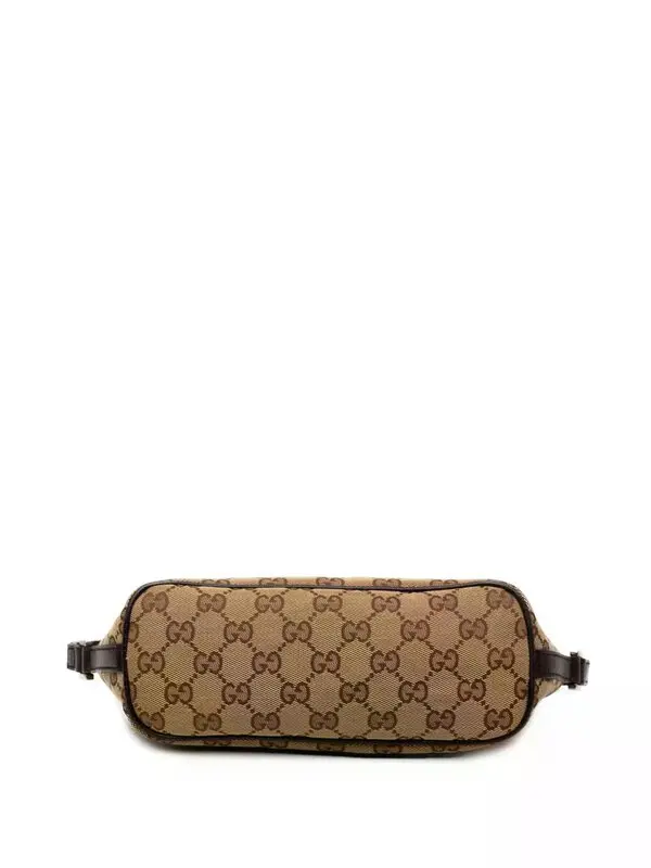 Gucci Gg Canvas Web Boat Shoulder Bag