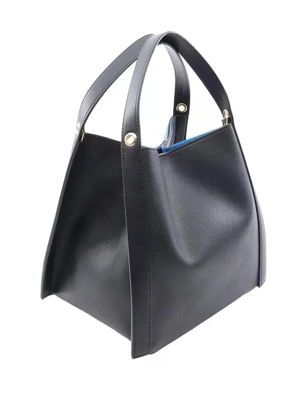 Celine Small Leather Cube Bag Satchel - Black