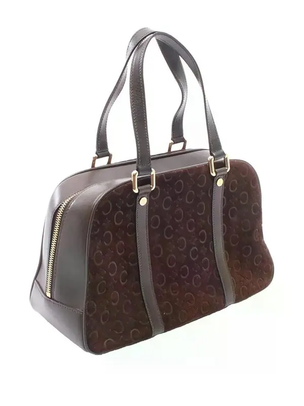 Celine Macadam Suede Handbag