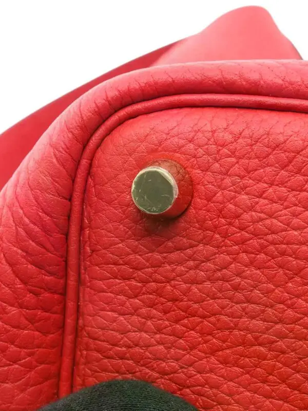 Hermès Clemence Picotin Lock 18 Handbag - Red