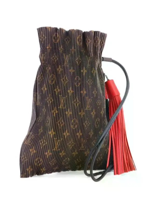 LOUIS VUITTON Pleated Monogram Canvas Shoulder Bag