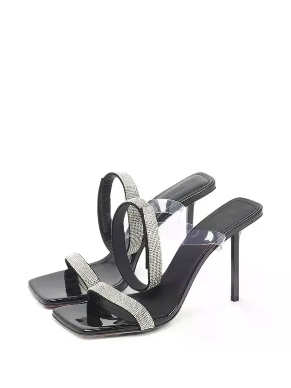 Amina Muaddi Embellished High Heel Sandals