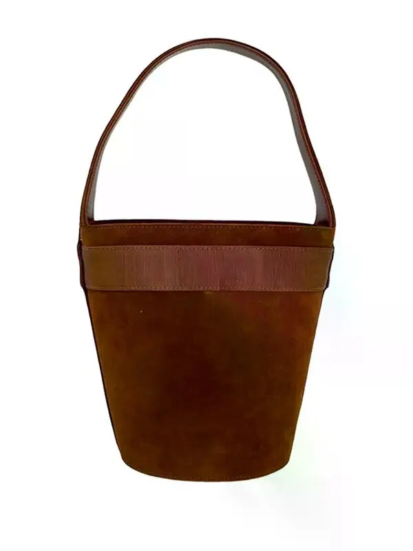 FERRAGAMO Vara Suede Bucket Bag