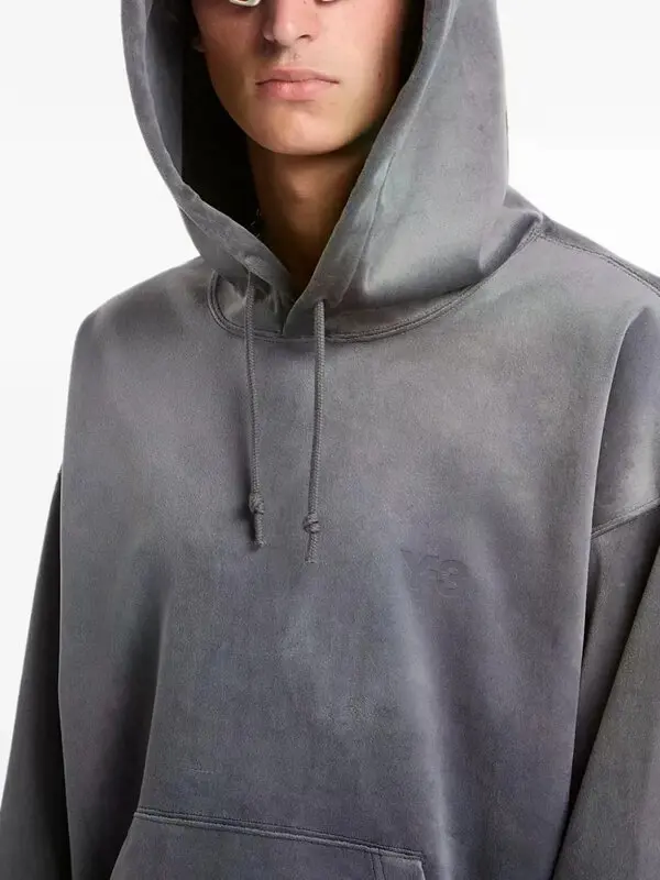 Y3 Velvet Corduroy Hoodie - Grey
