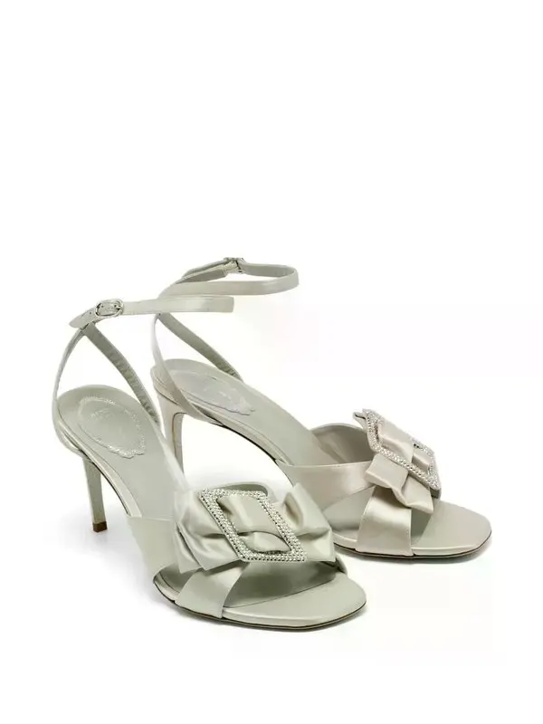 Rene Caovilla Sara Bow-embellished Slingback Sandals