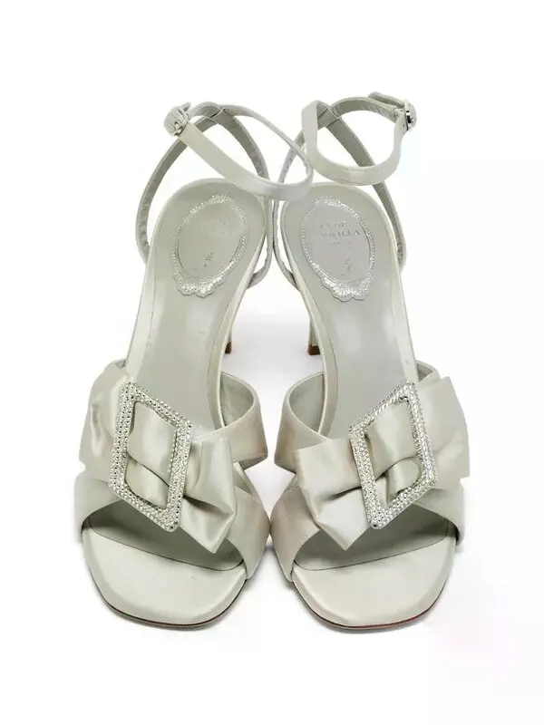 Rene Caovilla Sara Bow-embellished Slingback Sandals