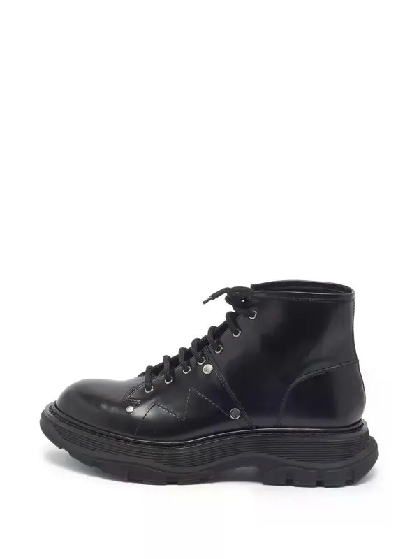 Alexander McQueen Tread Combat Boots - Black