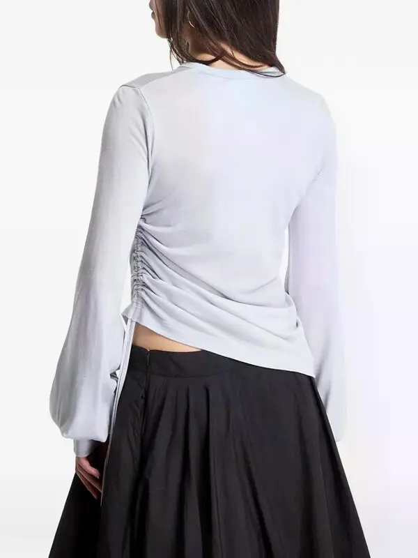 Y3 Long Sleeve Cinched Top - Grey