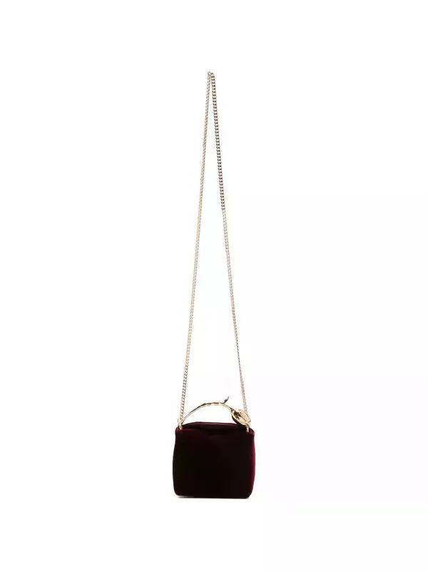 Erdem Micro Bloom Velvet Tote Bag - Red