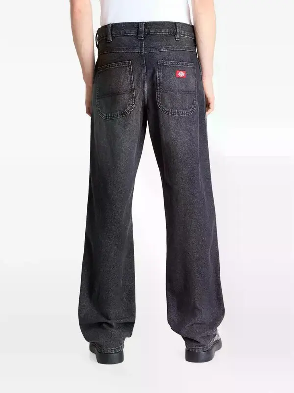Dickies Relaxed Straight Jeans In Acid Wash