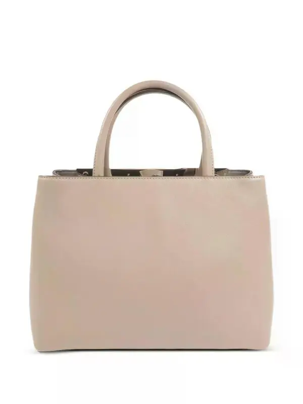 Fendi 2 Jours Leather Shoulder Bag - Grey