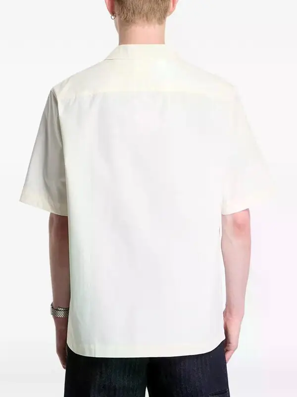 Fred Perry Placement-print Revere-collar Shirt