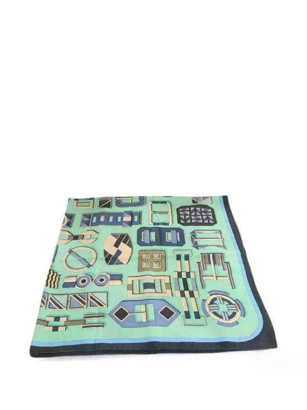 Hermès Carré En Boucles Scarf - Blue