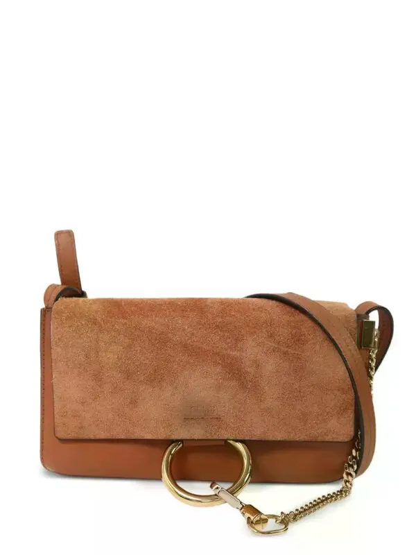 Chloé Faye Leather Shoulder Bag - Brown