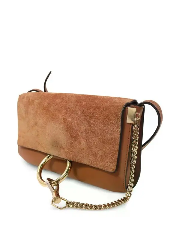 Chloé Faye Leather Shoulder Bag - Brown