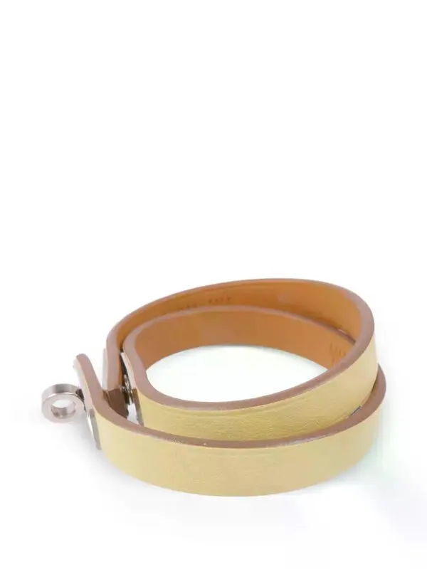 Hermès Kelly Double Tour Bracelet In Vaux Swift Leather - Yellow
