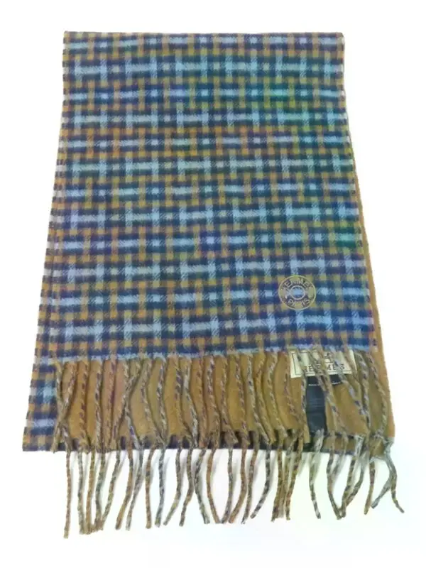 Hermès Check Fringe Scarf