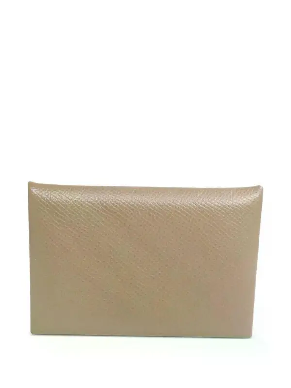 Hermès Calvi Epsom Card Holder - Neutrals