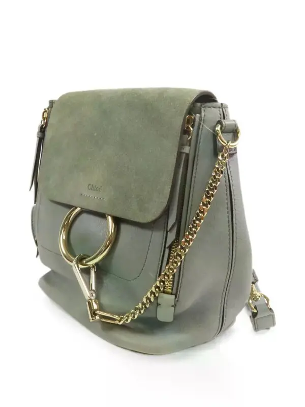 Chloé Faye Ring Detail Backpack - Blue