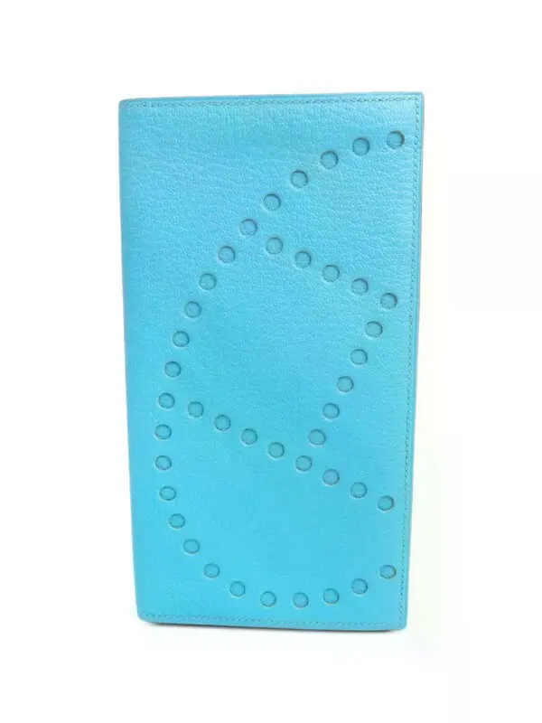 Hermès 2010 Evelyne Wallet - Blue