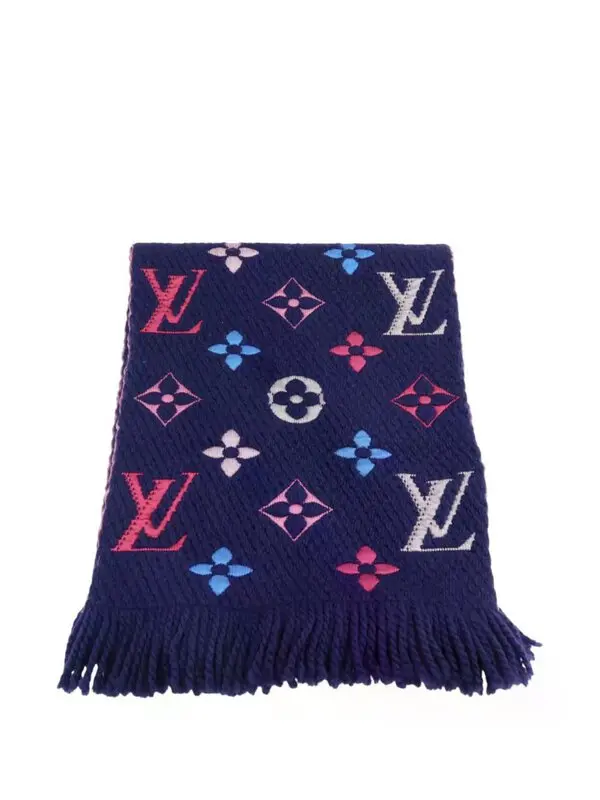 LOUIS VUITTON Logomania Rainbow Scarf - Blue