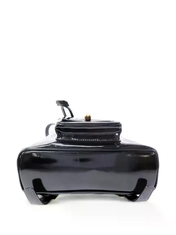 Gucci Bamboo Patent Leather Mini Backpack
