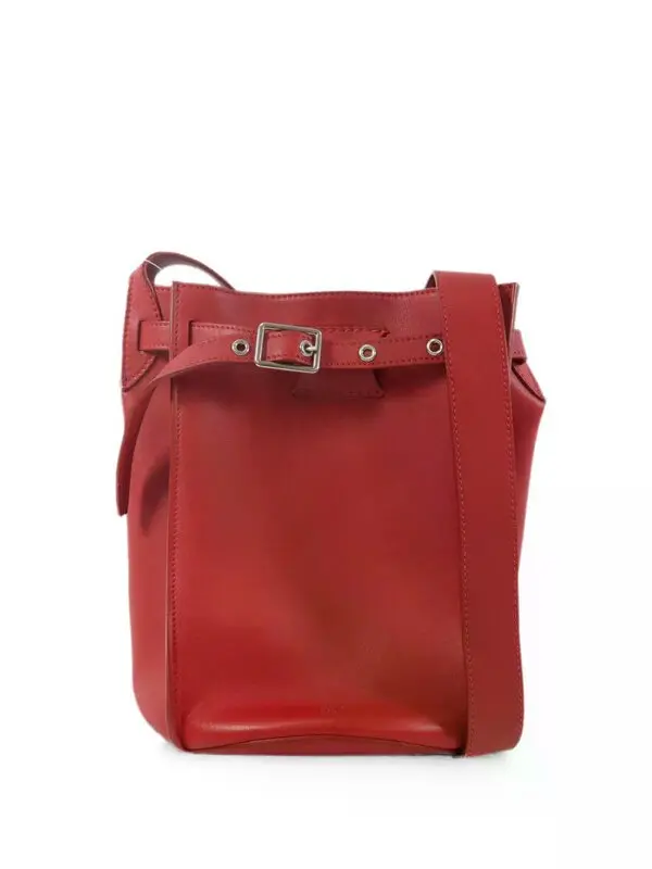 Celine Leather Big Bag Bucket Bag - Red