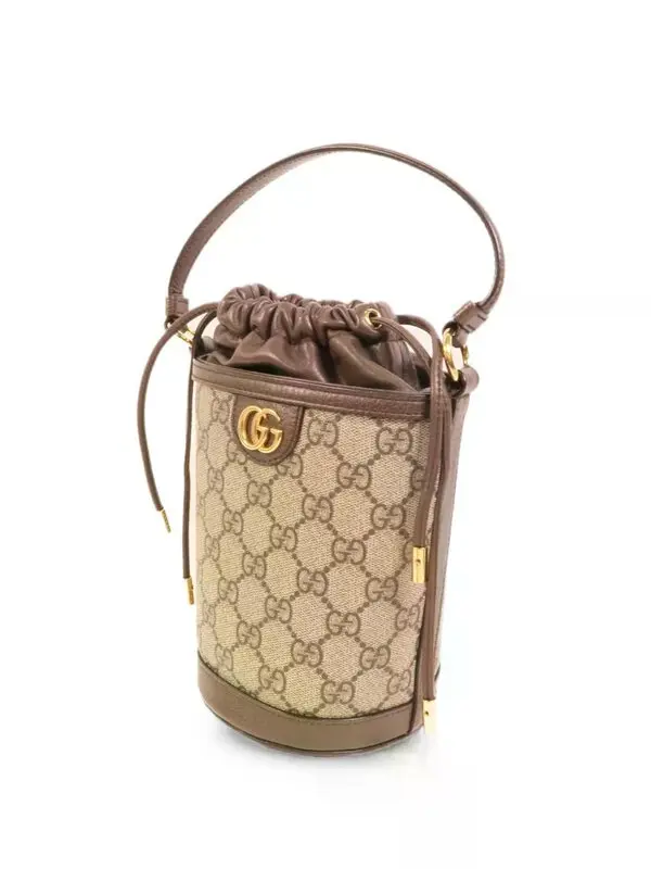 Gucci Mini Gg Canvas Bucket Bag