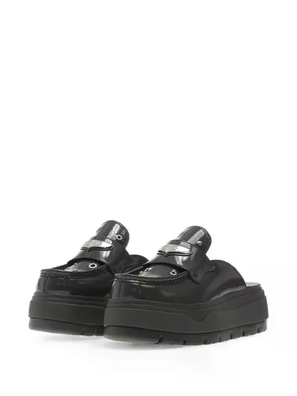 JORDAN Embellished Patent Leather Mules