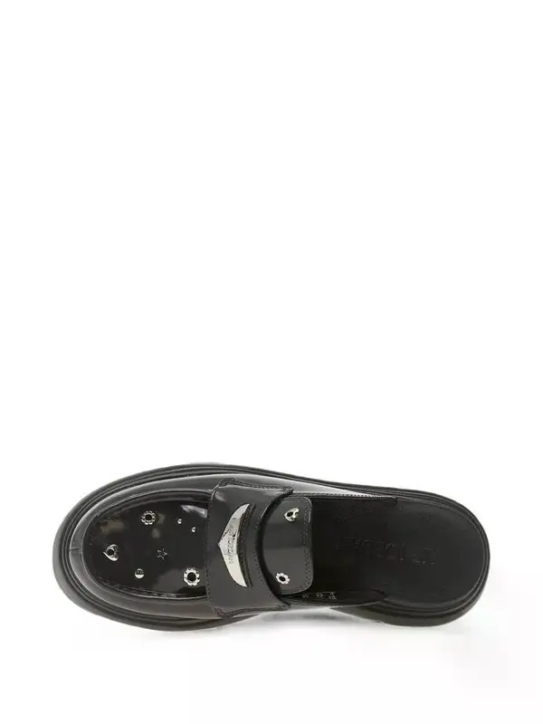 JORDAN Embellished Patent Leather Mules