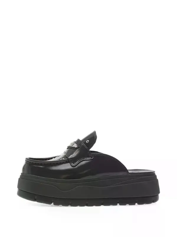 JORDAN Embellished Patent Leather Mules
