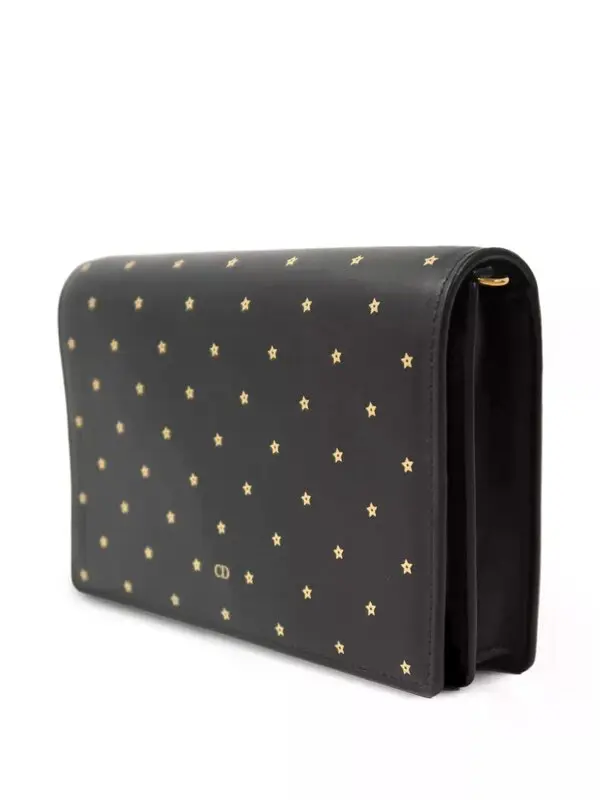 Dior Leather Star Embellished Shoulder Bag