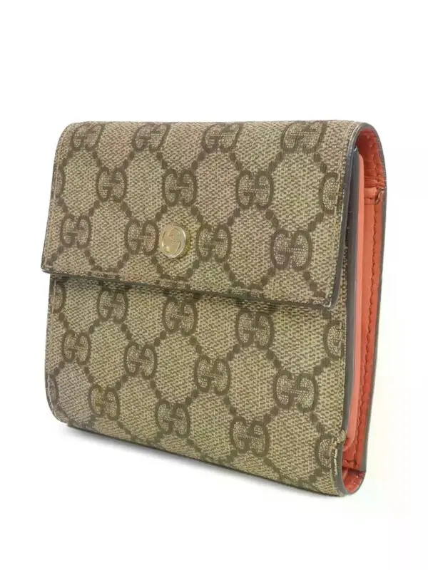 Gucci Gg Supreme Wallet - Neutrals