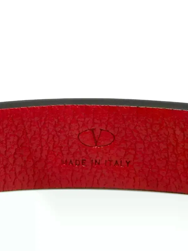 Valentino Garavani Vlogo Leather Bracelet
