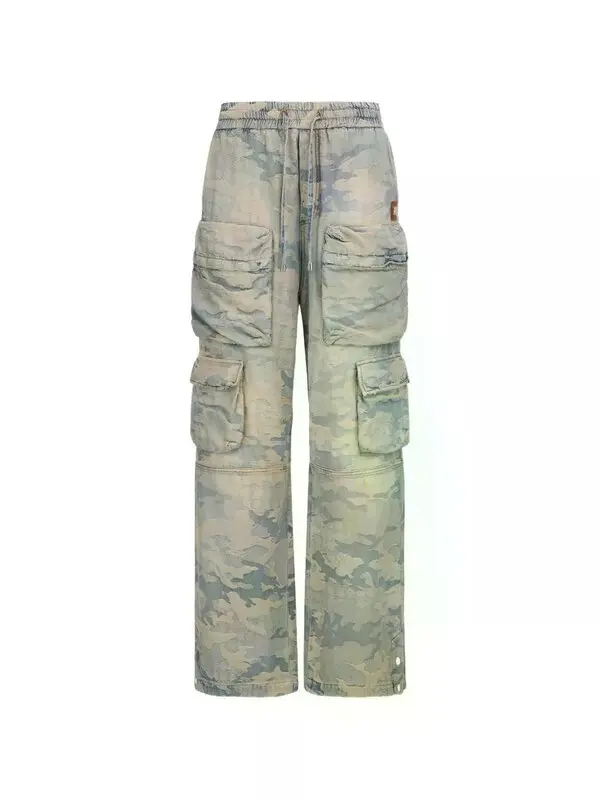 Amiri Camo-jacquard Baggy Cargo Jeans