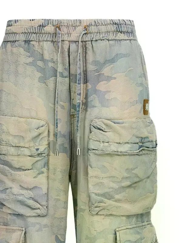 Amiri Camo-jacquard Baggy Cargo Jeans