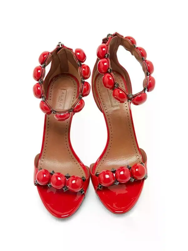 Alaïa Bombe Ankle-strap Sandals - Red