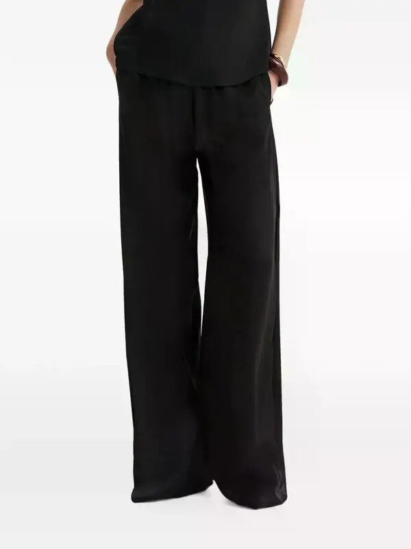 FRAMBOISE Dillan Silk Wide Leg Trousers