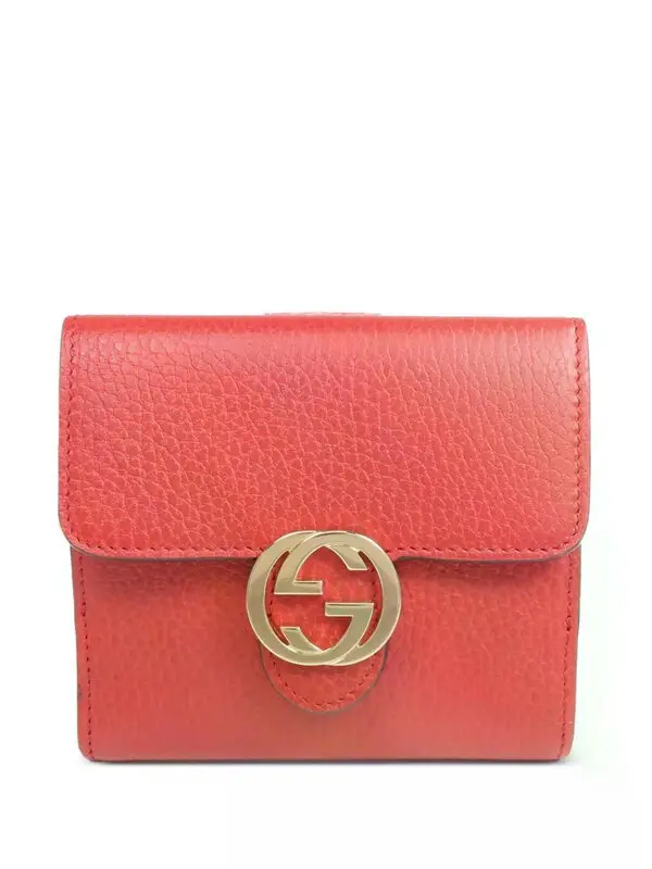 Gucci Interlocking G Wallet - Red