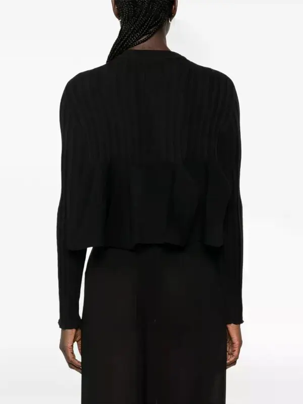 CFCL Ribbed Knit Peplum Cardigan