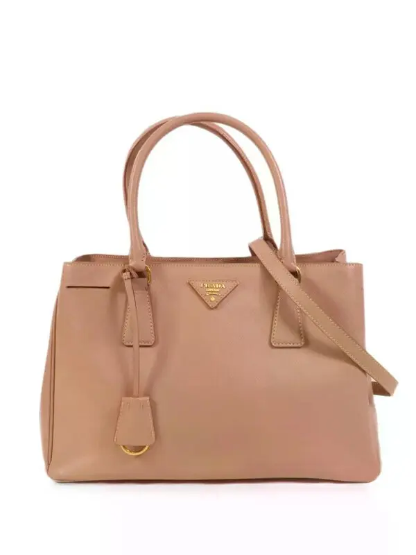 Prada Galleria Leather Shoulder Bag - Neutrals
