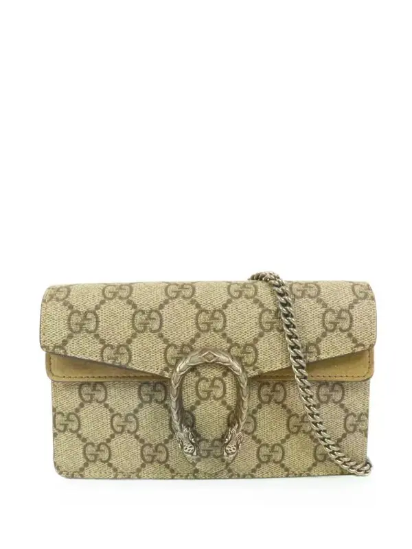 Gucci Gg Supreme Dionysus Crossbody Bag - Neutrals