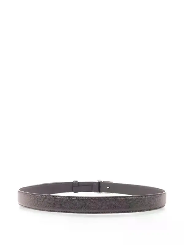 Prada Saffiano Leather Belt - Black