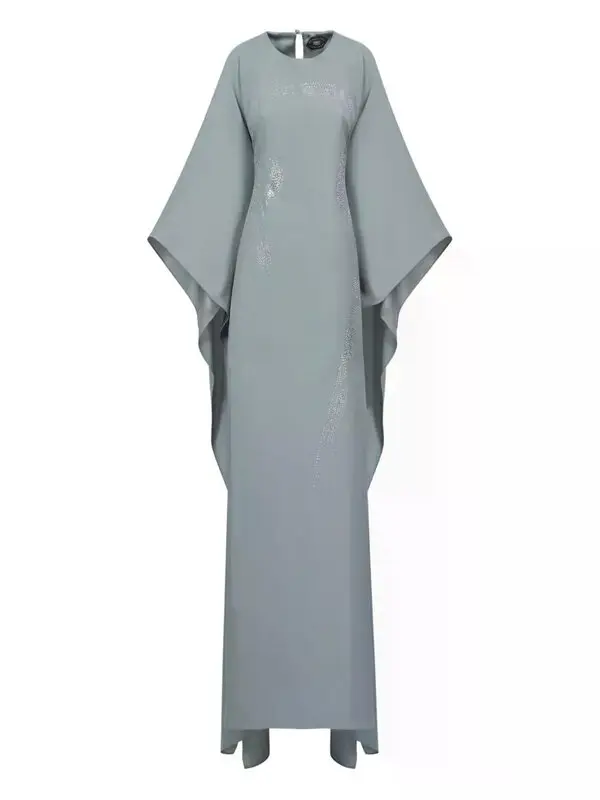 TALLER MARMO Rhinestone Embellished Maxi Dress - Blue