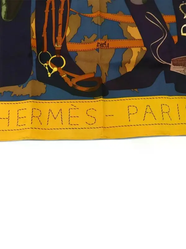 Hermès Silk Scarf - Blue