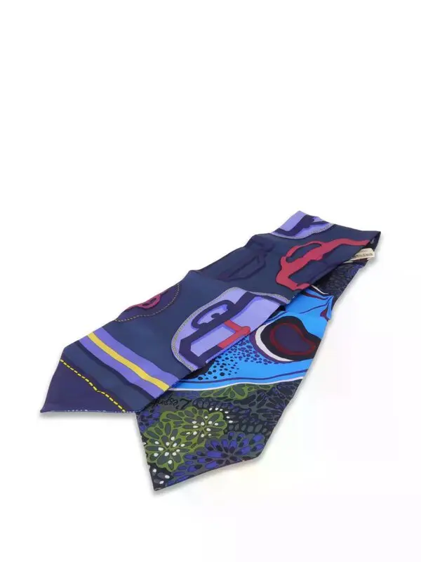 Hermès Maxi Twilly Scarf - Blue
