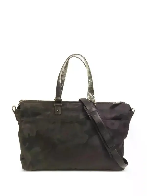 Valentino Garavani Camouflage-print Briefcase Bag - Black